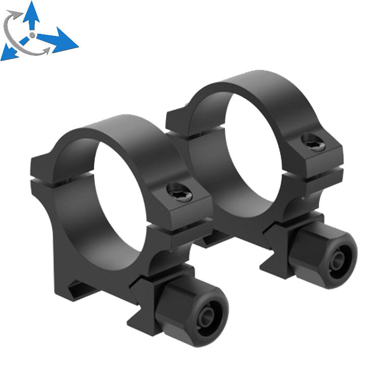 Base Picatinny de 30 mm anillas para visor | con tuerca de tornillo ...